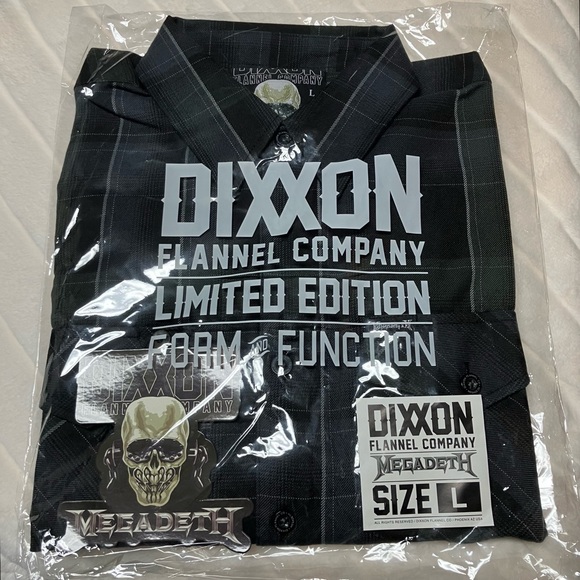 DIXXON | Shirts | New Dixxon The Megadeth Flannel Mens Large Bnib ...